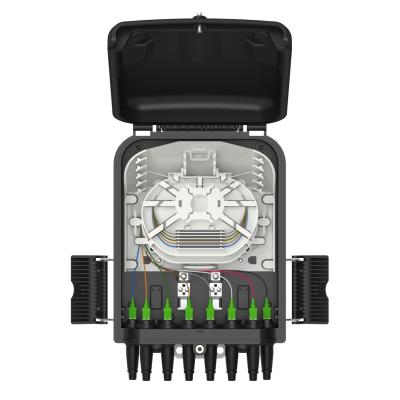 China 8-Port Fiber Optic Distribution Box Wall/Pole Mountable for Network FTTX IP65 Outdoor for sale