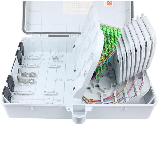 Quality 16 Core Splitter Fiber Optic Cajas Termination Box for 420x320x130 mm Size for sale