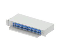 China 19inch Fiber Optic Splitter Patch Panel ODF Swing Type 1:4 to 1:64 for FTTX Networks for sale