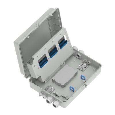 Cina Casella di distribuzione in fibra ottica a 4 porte grigia IP65 impermeabile per esterni nel modello di rete in vendita