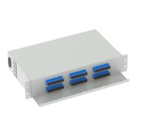 China 48 Ports SC UPC Optical Distribution Frame 19 Inch 88x482x270mm Patch Panel for FTTX ODN Network for sale