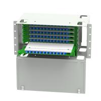China 96 Ports LC Fiber Patch Panel 19 Inch Rack Mount ODF for FTTH Data Center Distribution for sale