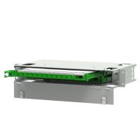 China 24 Port Fiber Optic Distribution Patch Panel E2000 19 Inch Rack Mount 70x482x255mm for sale
