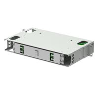 China 24 Port Fiber Optic Distribution Patch Panel E2000 19 Inch Rack Mount 70x482x255mm for sale