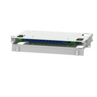 China 12 Port E2K Type Fiber Optic Patch Panel 19 Inch Rack Mount 44mm Height for sale