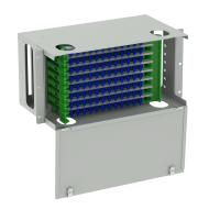 China 96 Ports Fiber Optic Distribution Patch Panel 19 Inch Rack Mount ODF 266mm Height for sale