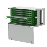 China 96 Port SC Fiber Optic Distribution Patch Panel 19 Inch Rack Mount 266mm Height for sale
