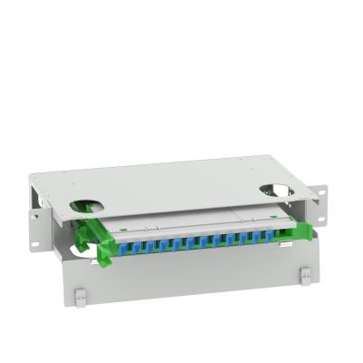 China 24 Port Optic Fiber Distribution Patchpanel for FTTX Network Management in Data Centers for sale