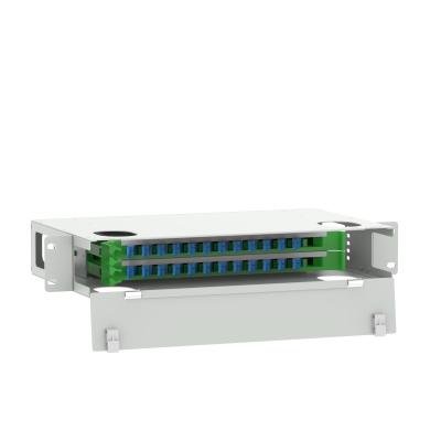 China 24 Port Optic Fiber Distribution Patchpanel for FTTX Network Management in Data Centers for sale