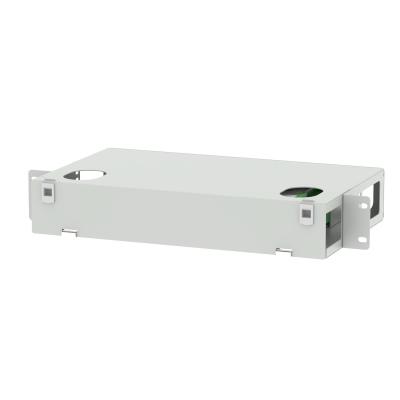China Gray LC Type 24 Ports Fiber Optic Distribution Patchpanel for Space-Saving Data Center for sale