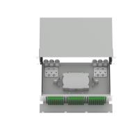 China 96 Ports SC Type Fiber Optic Distribution Patch Panel 19 Inch Rack Mount ODF for sale