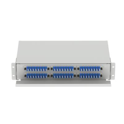 China 5 LC Type 2U 96 Port Optic Fiber Distribution Patchpanel for FTTX Connector Type LC for sale