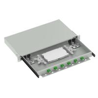 China FTTX Sub Optic Distribution Frame Fiber Optic Patchpanel 48 Ports LC Type 19 Inch Rack Mount for sale