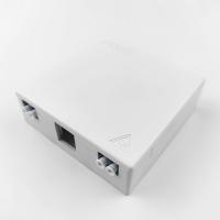 China 2 Port LC/UPC Plastic Fiber Optic Faceplate Socket Panel 85x86x26mm for Indoor FTTH for sale