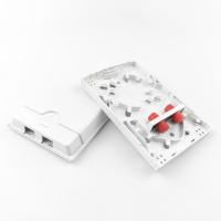 China FTTH 2 Core Fiber Optic Faceplate Socket Panel 131x84x24mm ABS/PC for sale