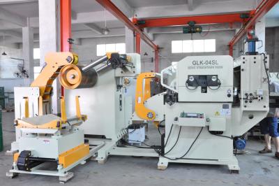 China 5 Ton Metal Coil 3 In 1 Auto Press Decoiler Straightener Feeder With Japan CKD Air Cylinder for sale