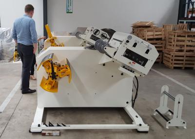 China Metal Coil Cold Rolled Steel Decoiling and Straightening Machine with Frequency Changer for sale