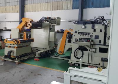 China Full Closed Loop Control NC Servo Roll Decoiler Straightener Feeder 3 In 1 With 88 mm Feeding Roller for sale