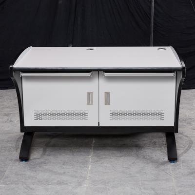 China Computer Desk Best Sale Double Seat Office Equipment CCTV Control Center Desk Dispatching Consoler for sale
