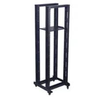 China 200kg Loading Capacity 22U 2 Post Open Server Network Cabinet for Data Center Switch for sale