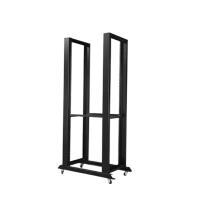 China 200kg Loading Capacity 22U 2 Post Open Server Network Cabinet for Data Center Switch for sale
