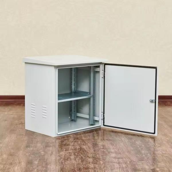 Quality Cold Rolled Steel 12U Outdoor Waterproof Cabinet Distribution Box Electric for sale