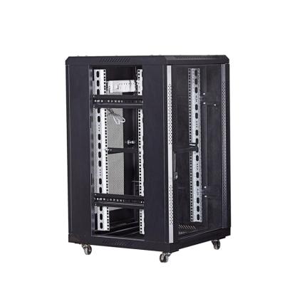 中国 格安 600*600*1000 深さ 600mm 18u サーバーラック ネットワーク 19インチ 販売のため