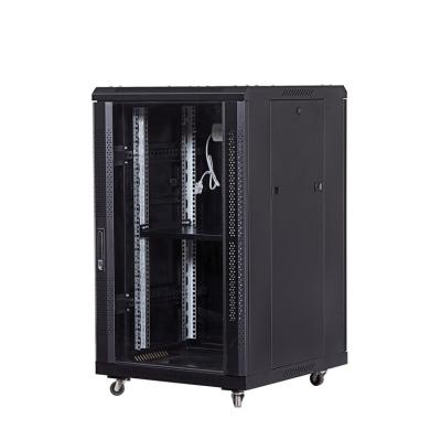 中国 格安 600*600*1000 深さ 600mm 18u サーバーラック ネットワーク 19インチ 販売のため
