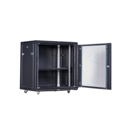 China 12U Surface Finish Degreasing Picking Phosphating Powder Coated Server Rack Cabinet for sale
