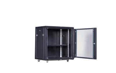 China 12U Surface Finish Degreasing Picking Phosphating Powder Coated Server Rack Cabinet for sale
