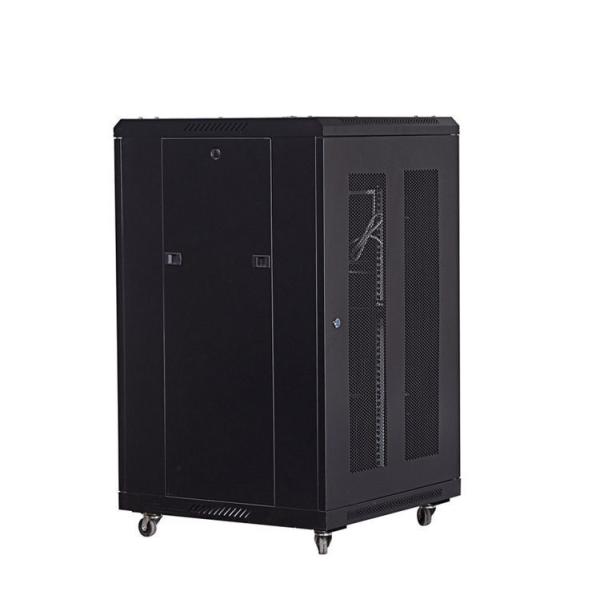 Quality 18U PDU Power Distribution Unit Rack Cabinet with RAL9005 Black Finish and for sale