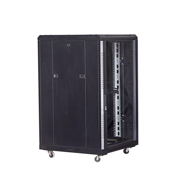 Quality 18U PDU Power Distribution Unit Rack Cabinet with RAL9005 Black Finish and for sale