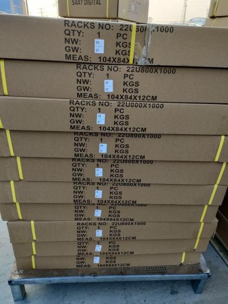 Quality 0.8mm Thickness 22U Data Center Rack for IT Computer 19 Inch DDF Network Server for sale
