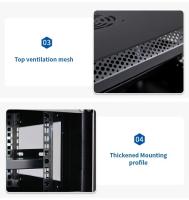 China Customized 3U Network Server Rack SPCC Cold Rolled Steel Wall Mounted Cabinet for sale