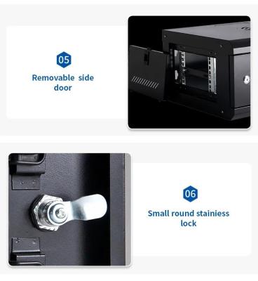 Cina Rack per server di rete 3U personalizzato SPCC Armadio a parete in acciaio laminato a freddo in vendita