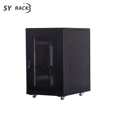 Cina 19' International Standard 6U 600*600*350 Rack Mount Server Cabinet in RAL9005 Nero in vendita