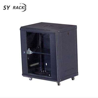 Cina 19' International Standard 6U 600*600*350 Rack Mount Server Cabinet in RAL9005 Nero in vendita