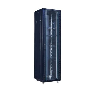 중국 유니버설 휠 액세서리 42U 600*600*2000 DDF 네트워크 서버 캐비닛 1.0mm 두께 판매용