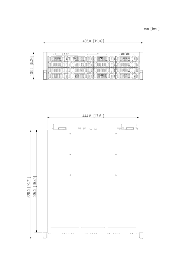 Product Dimension Diagram