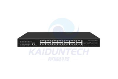 China 28 Ports Managed Poe Switch 52V 7.69A Outdoor Ethernet Switch for sale