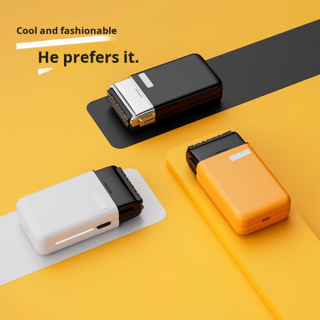 Mini Portable Electric Shaver with 1.5 Hours Charging Time Free Spare ...
