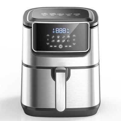 China 6L 7.7L With 8 Presets Digital Air Fryer Without Oil LED Touch Screen for sale