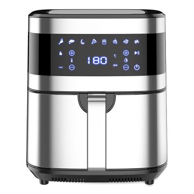 China 6L 7.7L With 8 Presets Digital Air Fryer Without Oil LED Touch Screen for sale