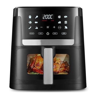 China 7L With Window Stainless Steel Air Fryer Oven Led Touch Screen For 12 Presets Easy Clean 1800w Home for sale