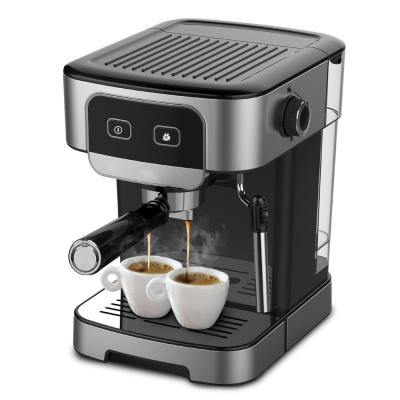 China Electric 15 Bar Smart Coffee Maker Machine With Milk Frother Manual Espresso for sale