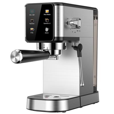 China Thermoblock-Heizung Digitale Home-Expresso-Kaffeemaschine Automatische Dampfmaschine Tragbare intelligente italienische Espresso-Kaffeemaschine zu verkaufen