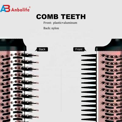 China 2-in-1 Titanium Hair Brush Styler with 1200W Power 3 Temperature Levels and 2 Speed Settings for Easy Hair Styling for sale