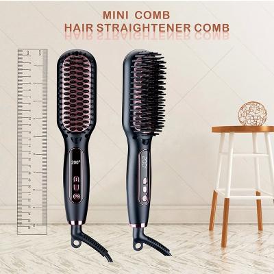 China Mini LCD Display Electric Hair Comb with 42W Power and 10 Temperature Levels for Dual-Purpose Styling for sale