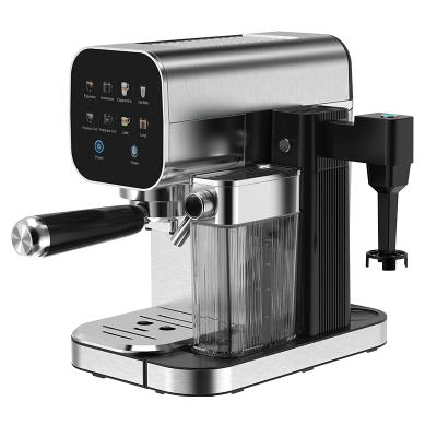 China Hot Cold Espresso Machine Cappuccino Maker with Cool Function Milk Frother Home for sale