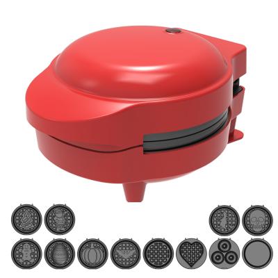 China Mini Detachable Snack Maker 550W 4 Interchangeable Plates Non Stick for sale